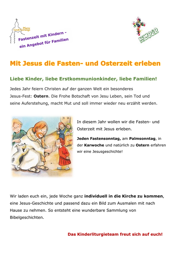 Mit Jesus durch die Fasten und Osterzeit